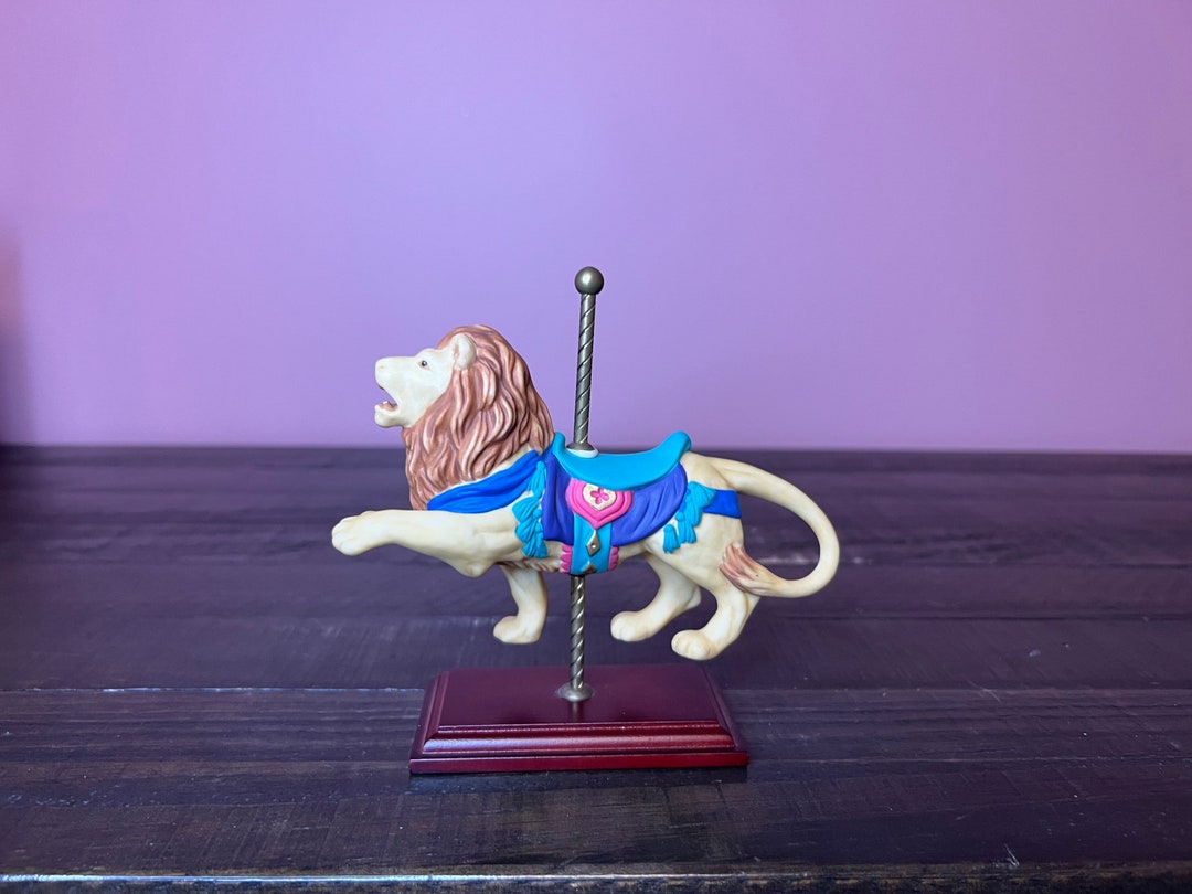 Vintage 1996 Avon Carousel Animal Collections - LION - Vintage Avon ...