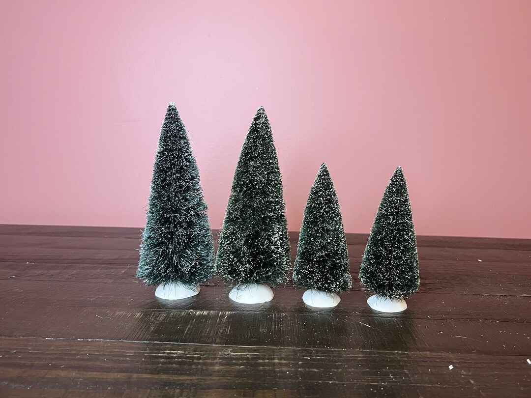 Dept 56 Frosted Topiary Trees Set of 4, Department 56 RETIRED, Vintage ...