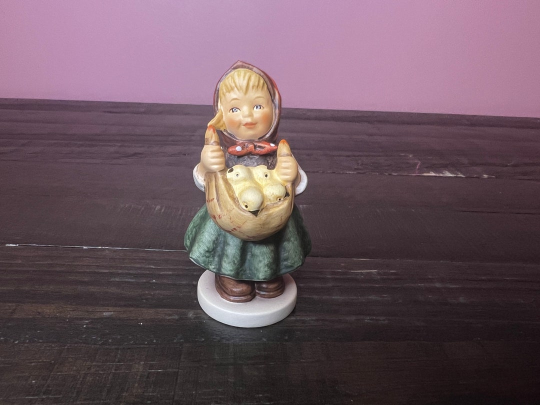 1990s Vintage Goebel Hummel Figurine; Chicken Licken #385/4/0- TMK- 7 ...