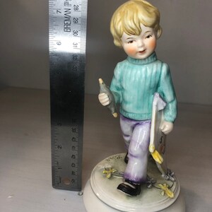 1990s Vintage Goebel Lore Hummel Figurine; Blumenkinder - Boy With Kite ...