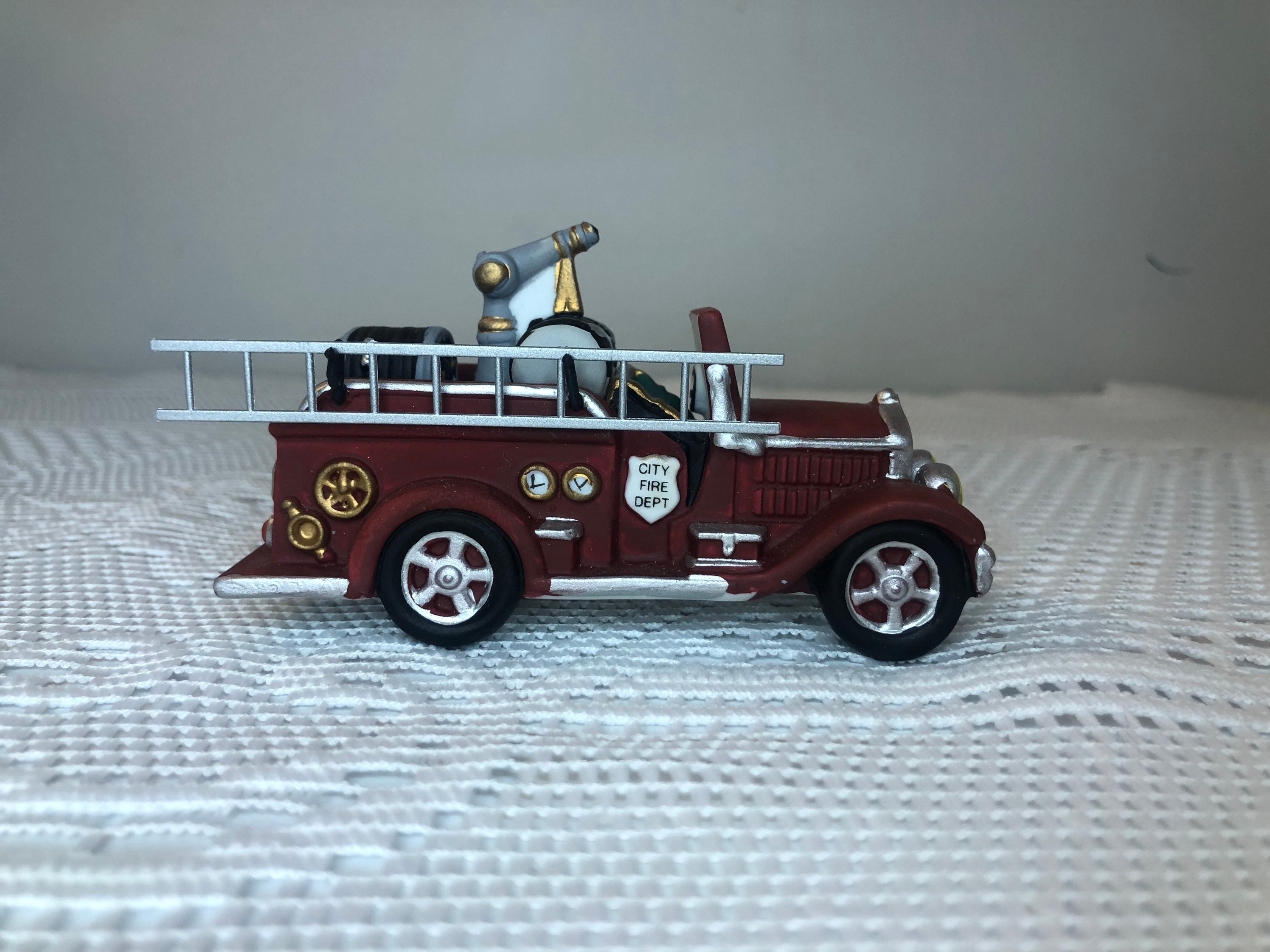 Dept 56: City Fire Dept. Fire Truck Snow Village Series - Etsy
