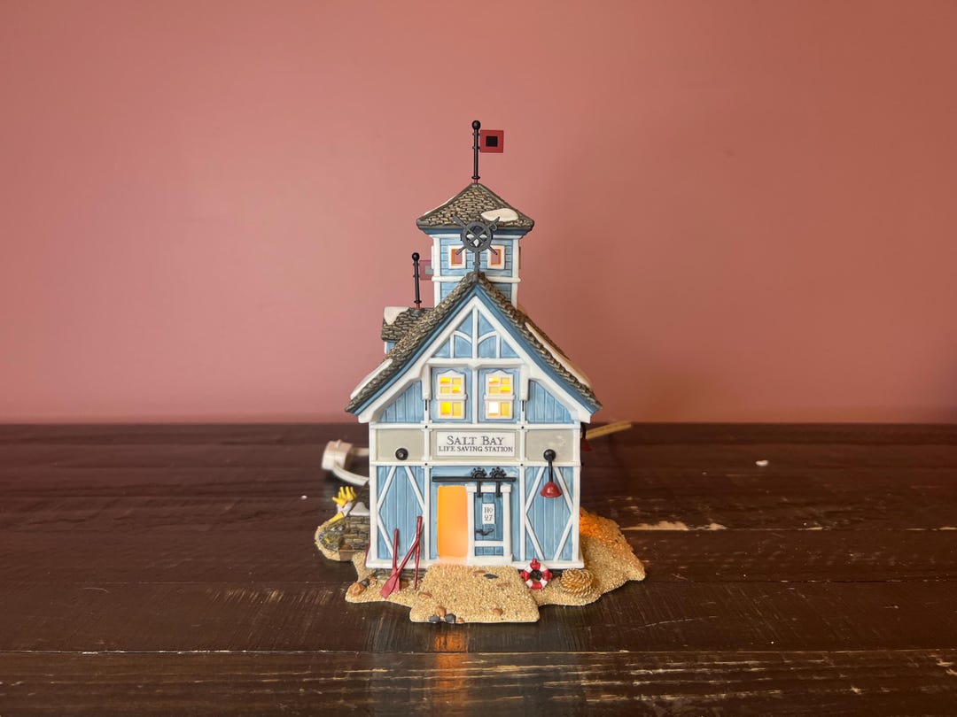 Dept 56: Salt Bay Life Saving Station- New England Village Series ...