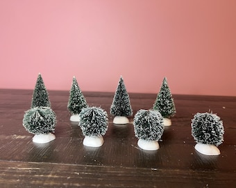 Dept 56- Spruce Tree Forest - Set of 3 With Base, Department 56 RETIRED ...