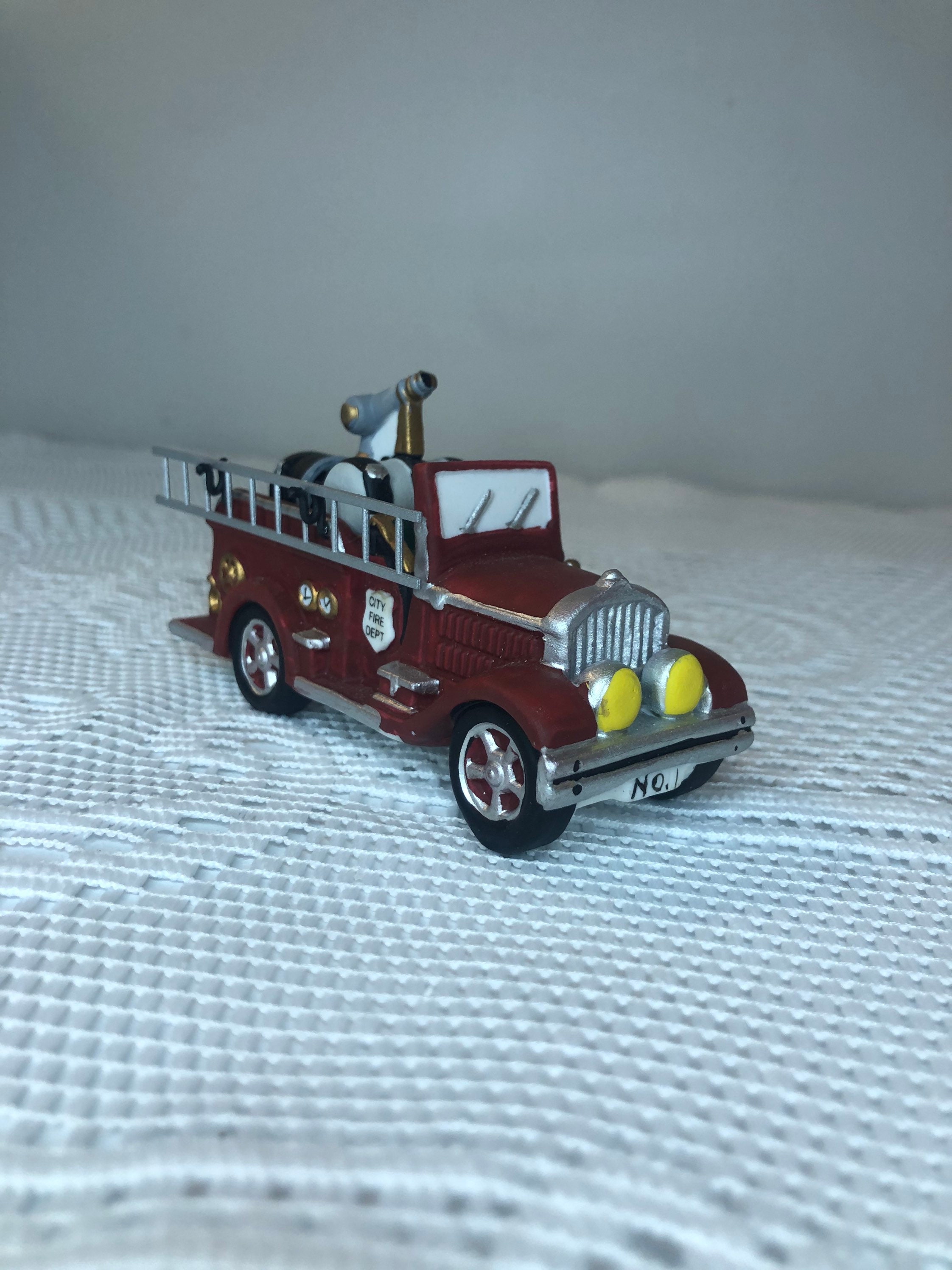 Dept 56: City Fire Dept. Fire Truck Snow Village Series - Etsy