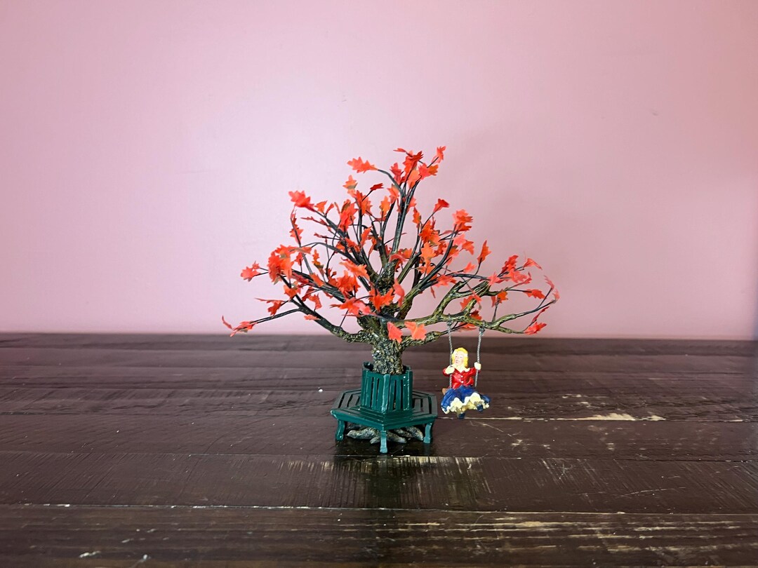 Dept 56: Swinging Under the Old Oak Tree, Village Accessories, Snow ...