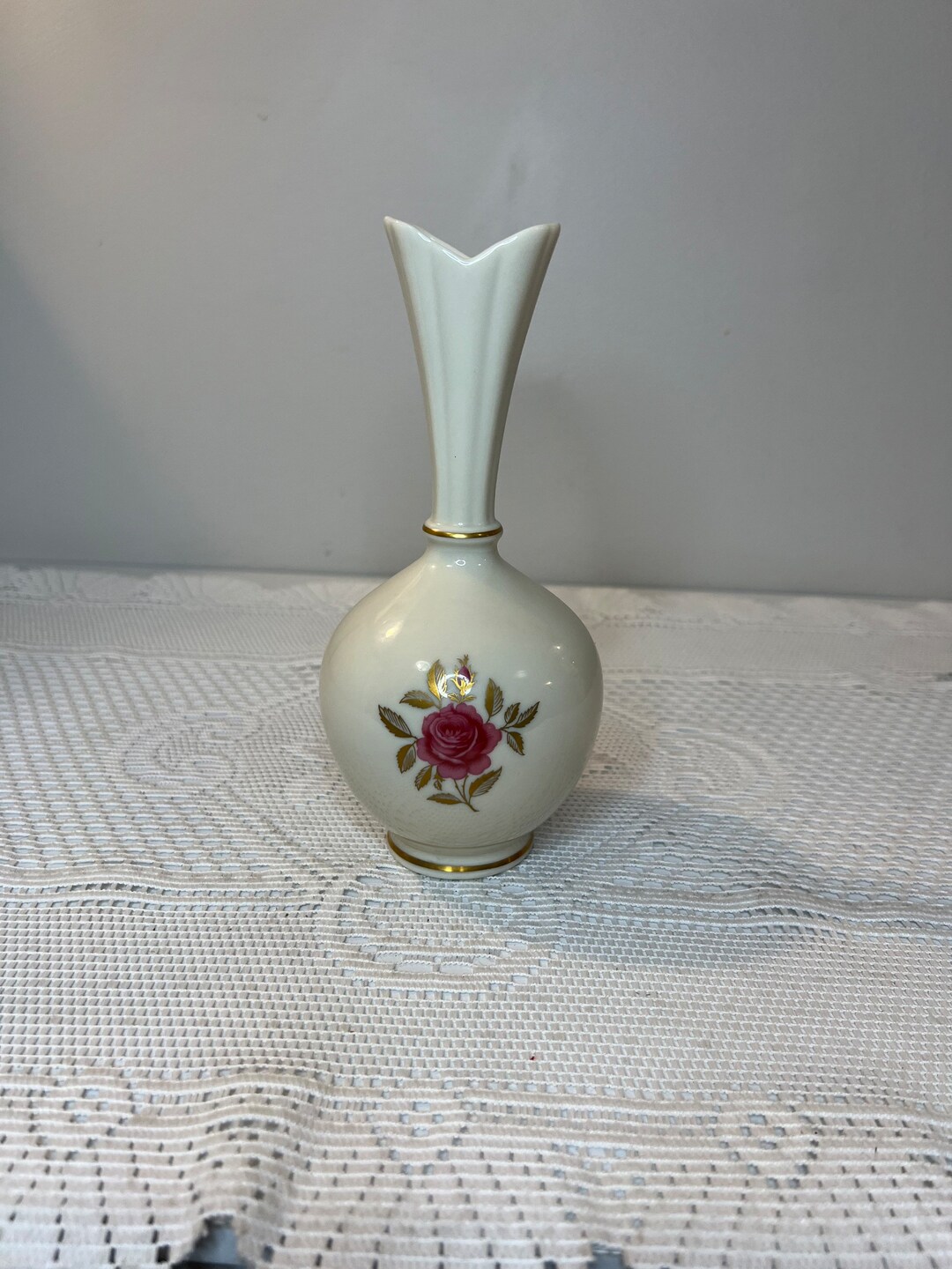 Vintage Lenox Rose Bud Vase; Vintage Floral Vase Decor, Vintage Lenox ...