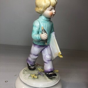 1990s Vintage Goebel Lore Hummel Figurine; Blumenkinder - Boy With Kite ...