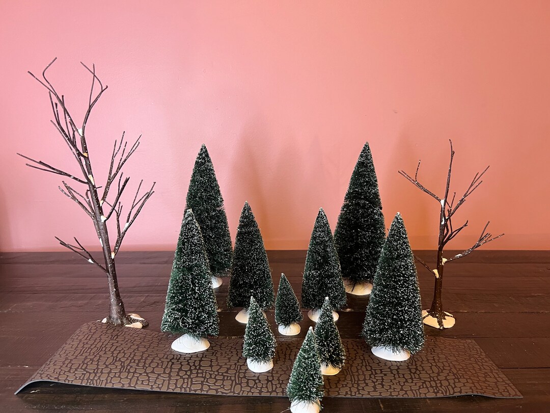 Dept 56- Village Landscape - 14 Piece Set- Snow Village : Department 56 ...