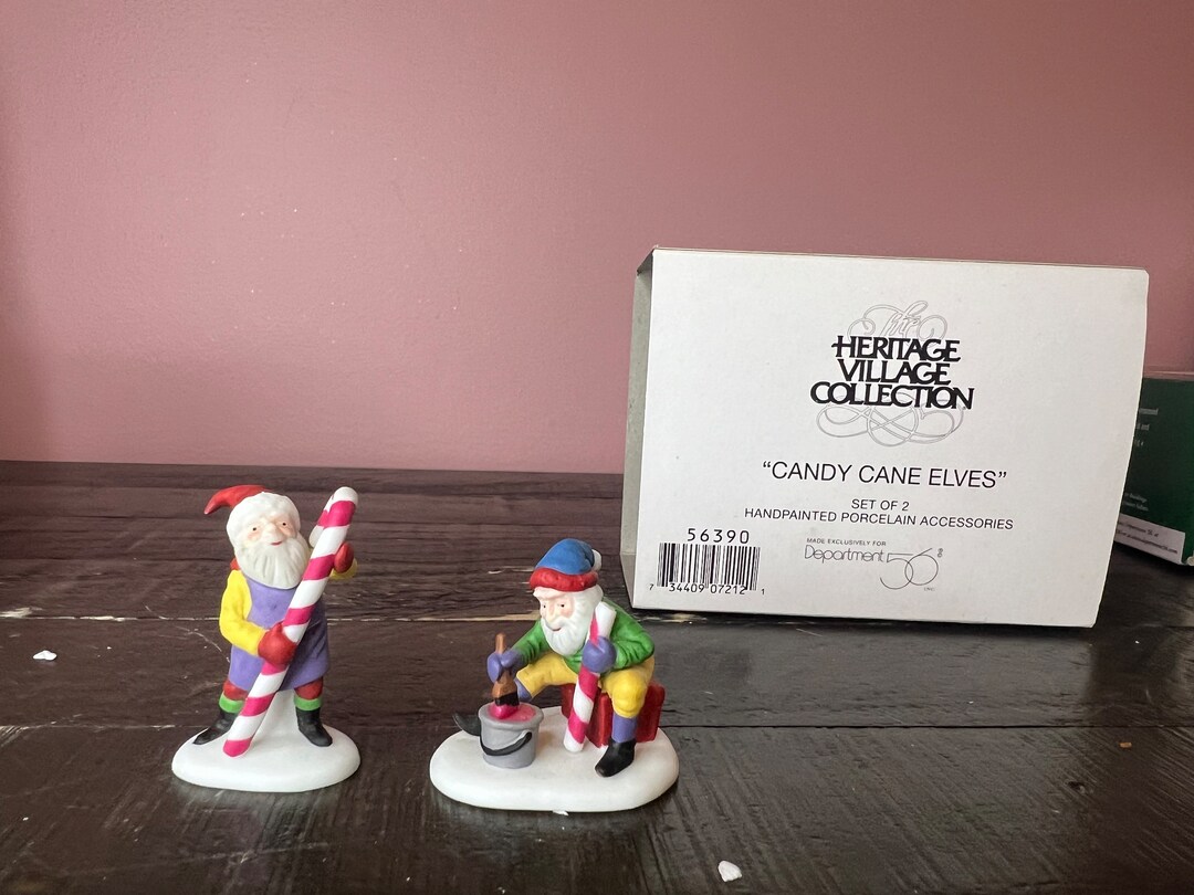 Dept 56: Candy Cane Elves north Pole Series Department 56 RETIRED ...