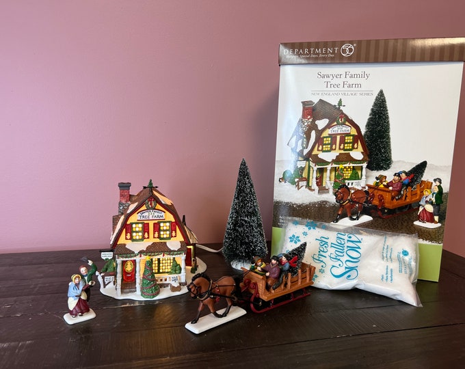 Dept 56: Sawyer Family Tree Farm- New England Village Series ...