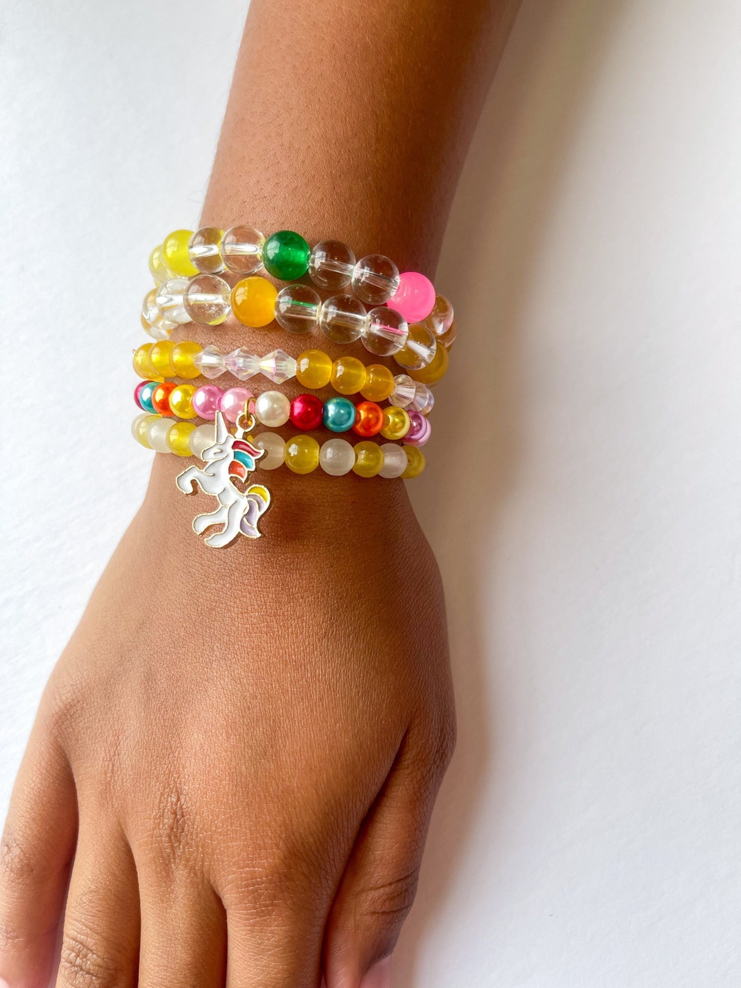 Kids Charm Bracelets (multiple Styles) - Etsy