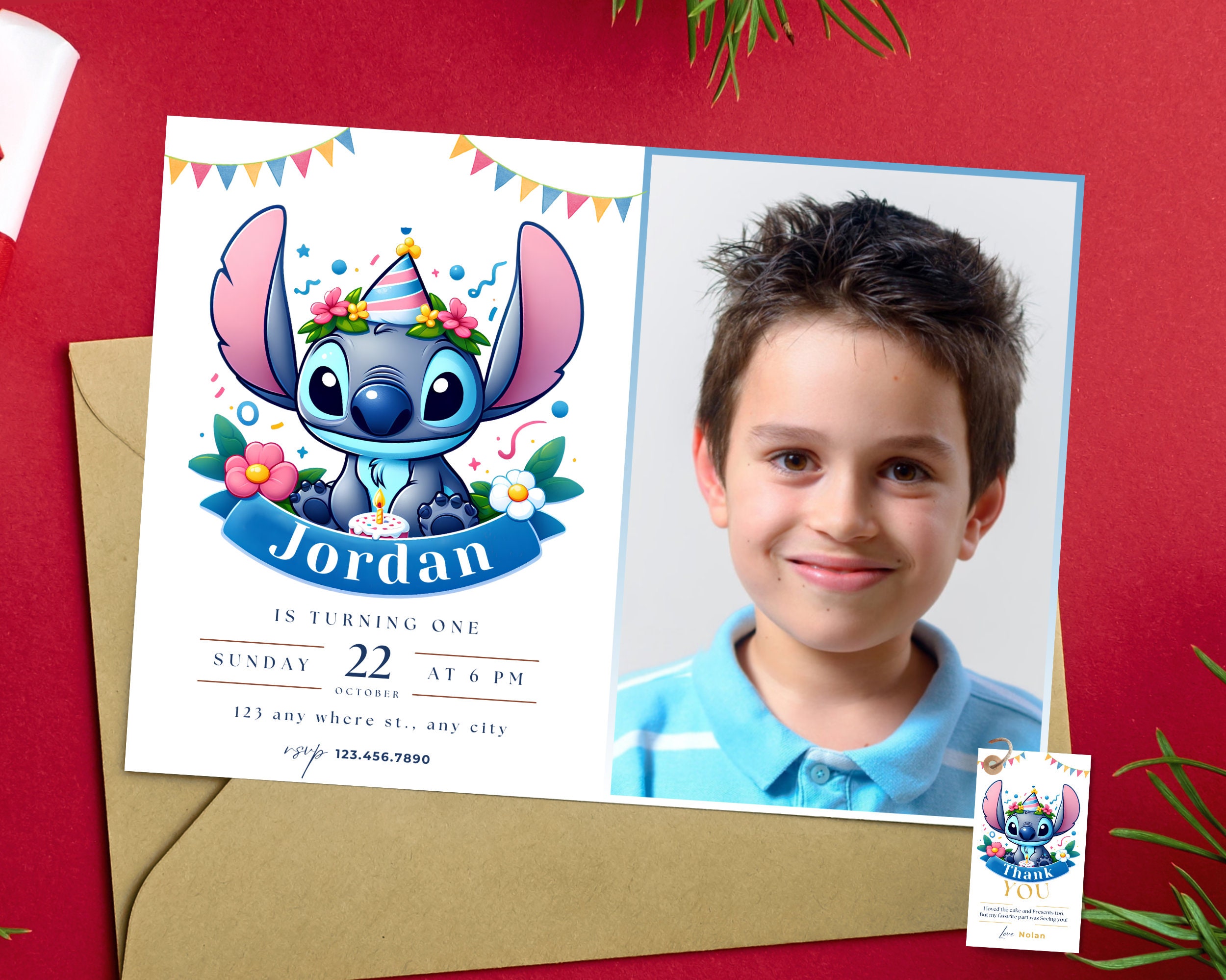 Lilo & Stitch Inspired Photo Display Stitch Birthday Picture Custom ...