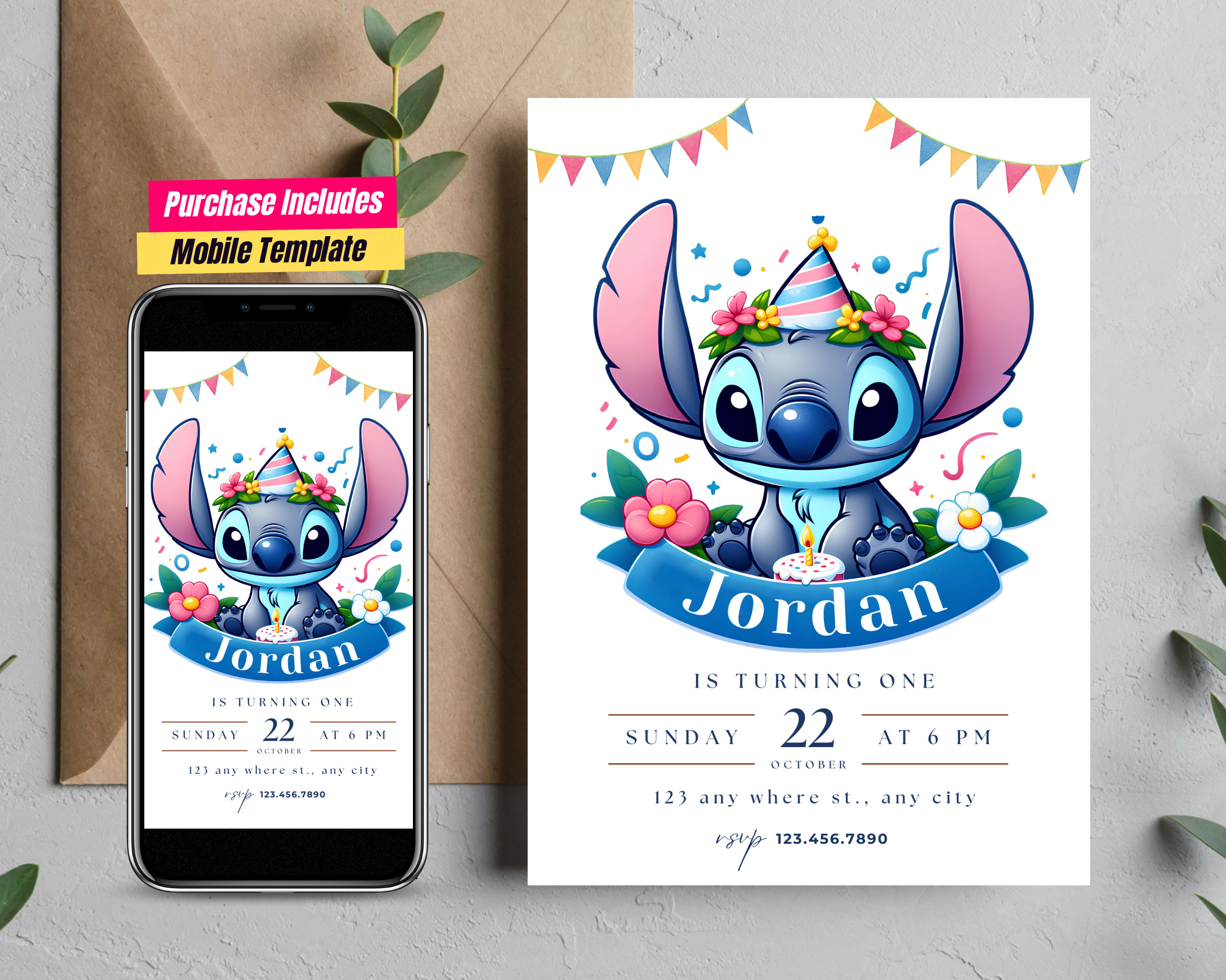 Lilo & Stitch Inspired Photo Display Stitch Birthday Picture Custom ...