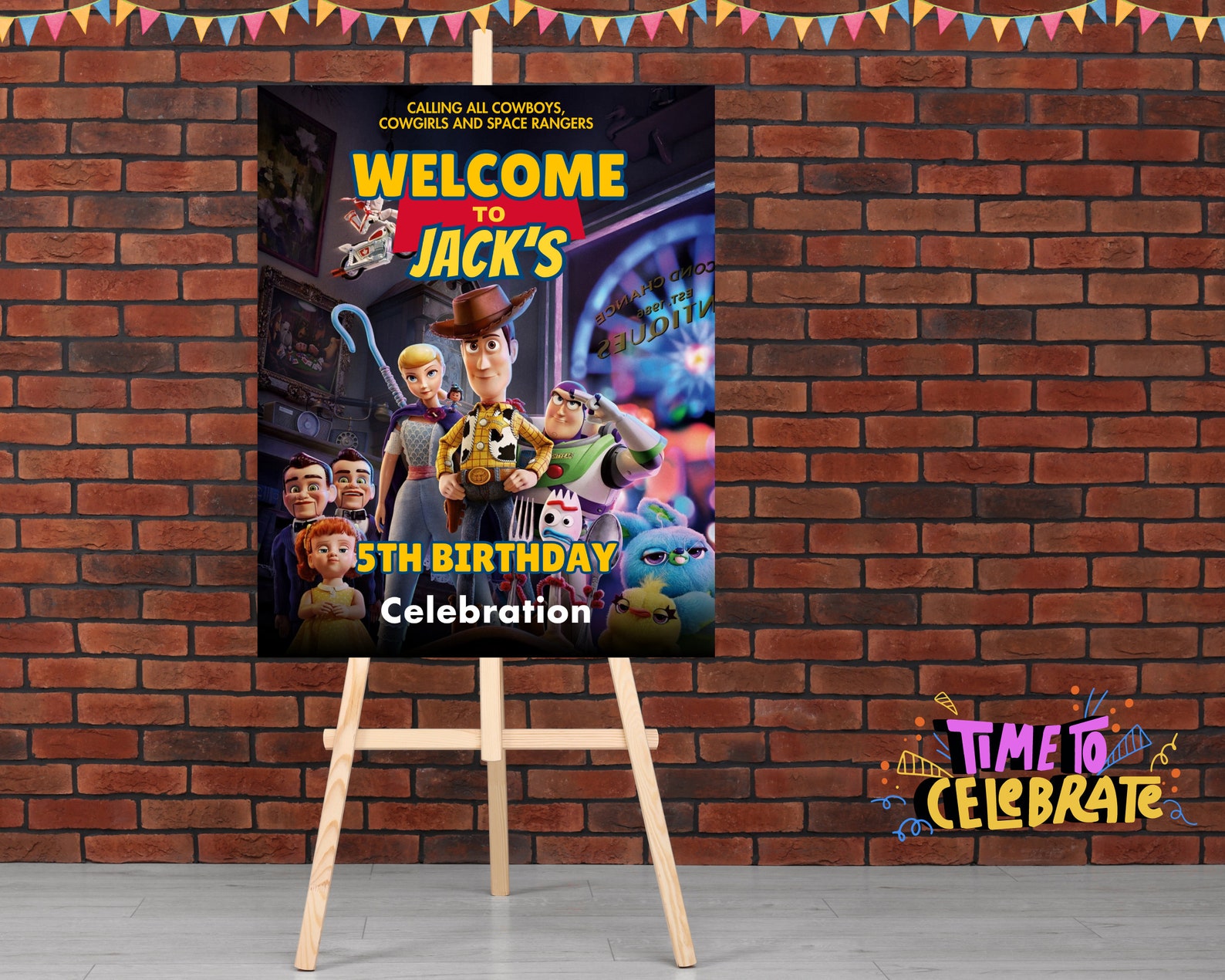 Toy Story Welcome Sign Great for Kids Parties Toy Story Banner Toystory ...