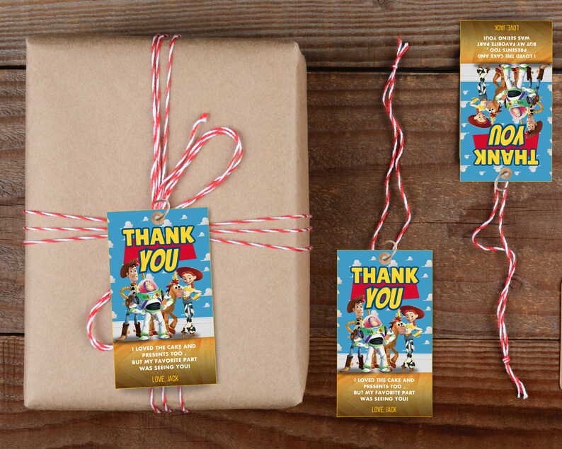 Toy Story Themed Gift Tags Toy Story Birthday Party Favors and Gift ...