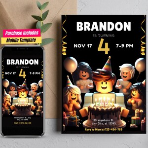 Roblox Themed Thank You Cards Roblox Gamer Appreciation Cards Roblox ...