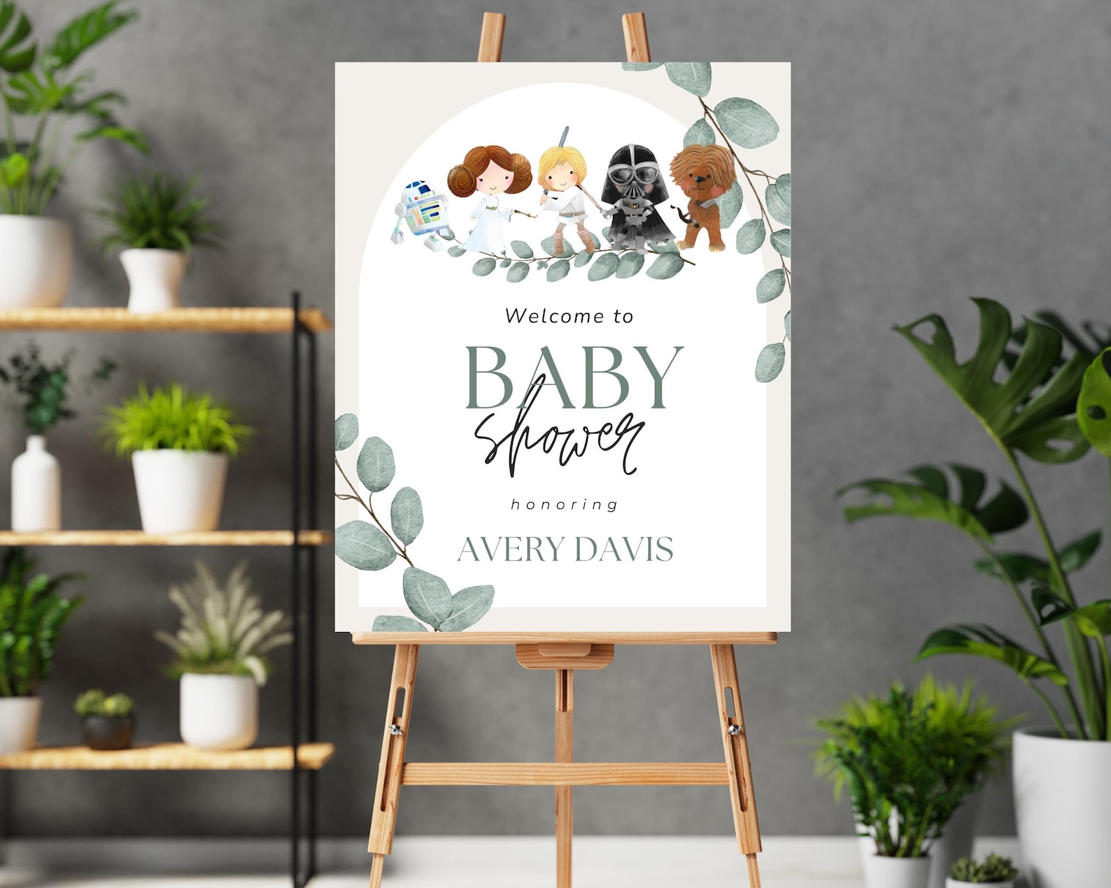Star Wars Baby Shower Welcome Sign Star Wars Party Banner Star Wars ...
