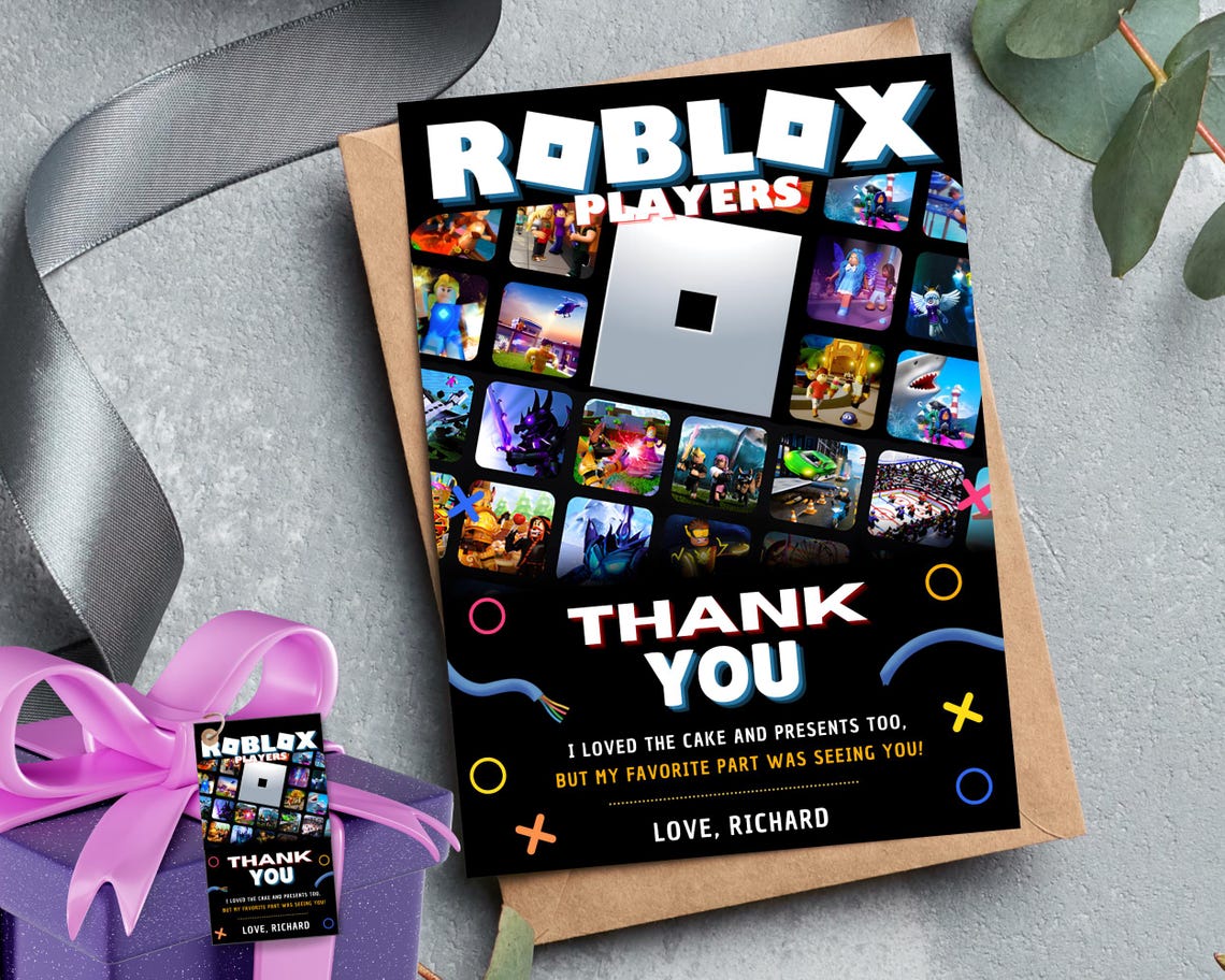 Roblox Themed Gift Tags Gamer Present Labels Roblox Gift Tags Ideal for ...