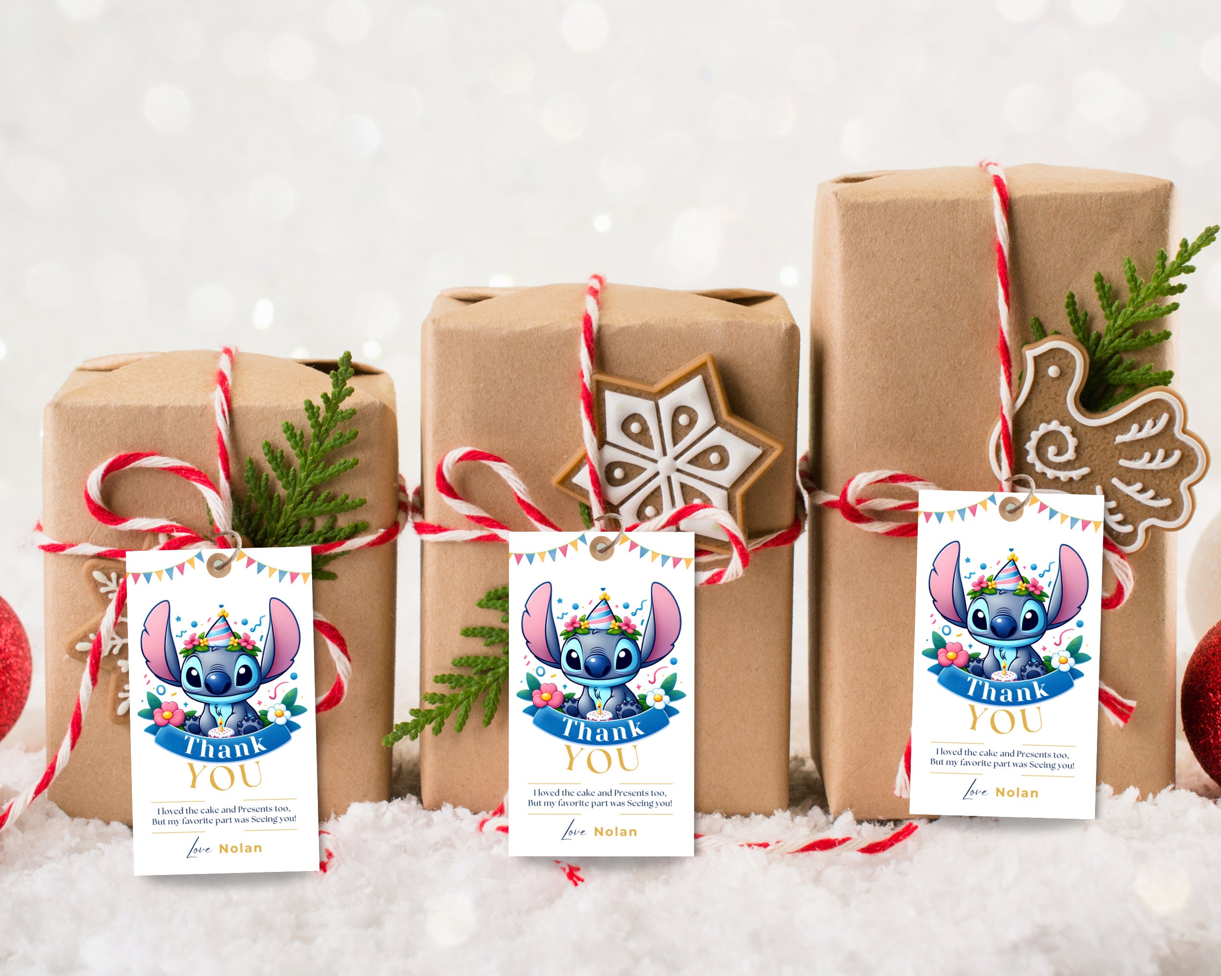 Stitch Gift Tag Stitch Thank You Tags Stitch Appreciation Labels Stitch ...