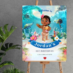 Moana Welcome Sign, Moana Welcome Board, Moana Welcome Banner Moana ...