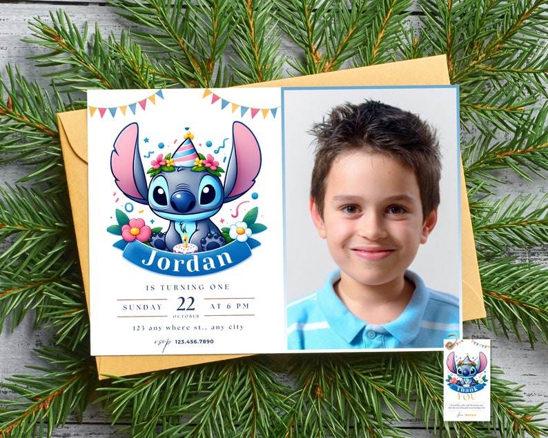 Lilo & Stitch Inspired Photo Display Stitch Birthday Picture Custom ...