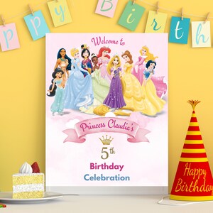Editable Princess Birthday Invitation Girl Princess Birthday Party ...