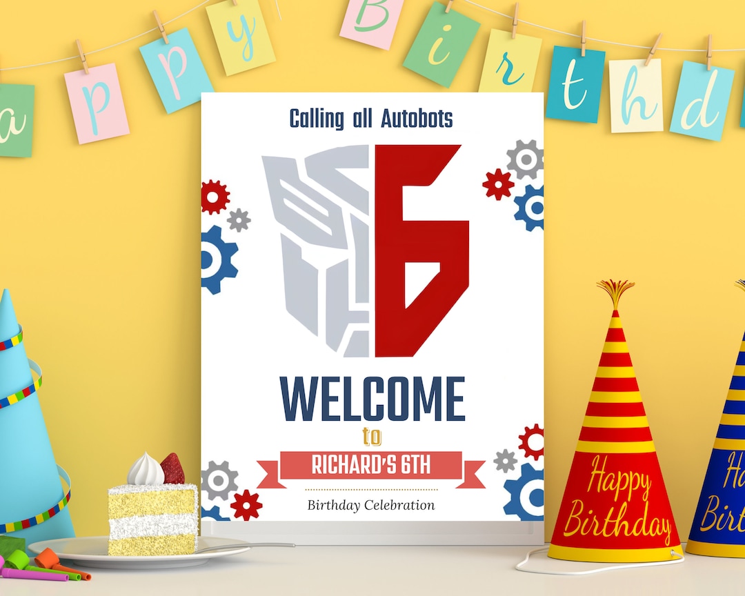 Transformers Welcome Sign Transformers Inspired Welcome Plaque Robot ...