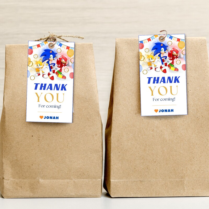 Sonic Party Favors - Etsy