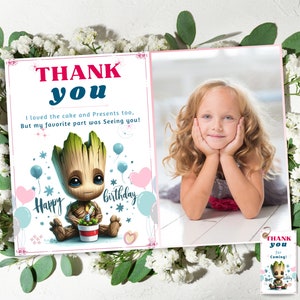 Happy Birthday Groot Invitation Template Baby Groot Party Invitation ...