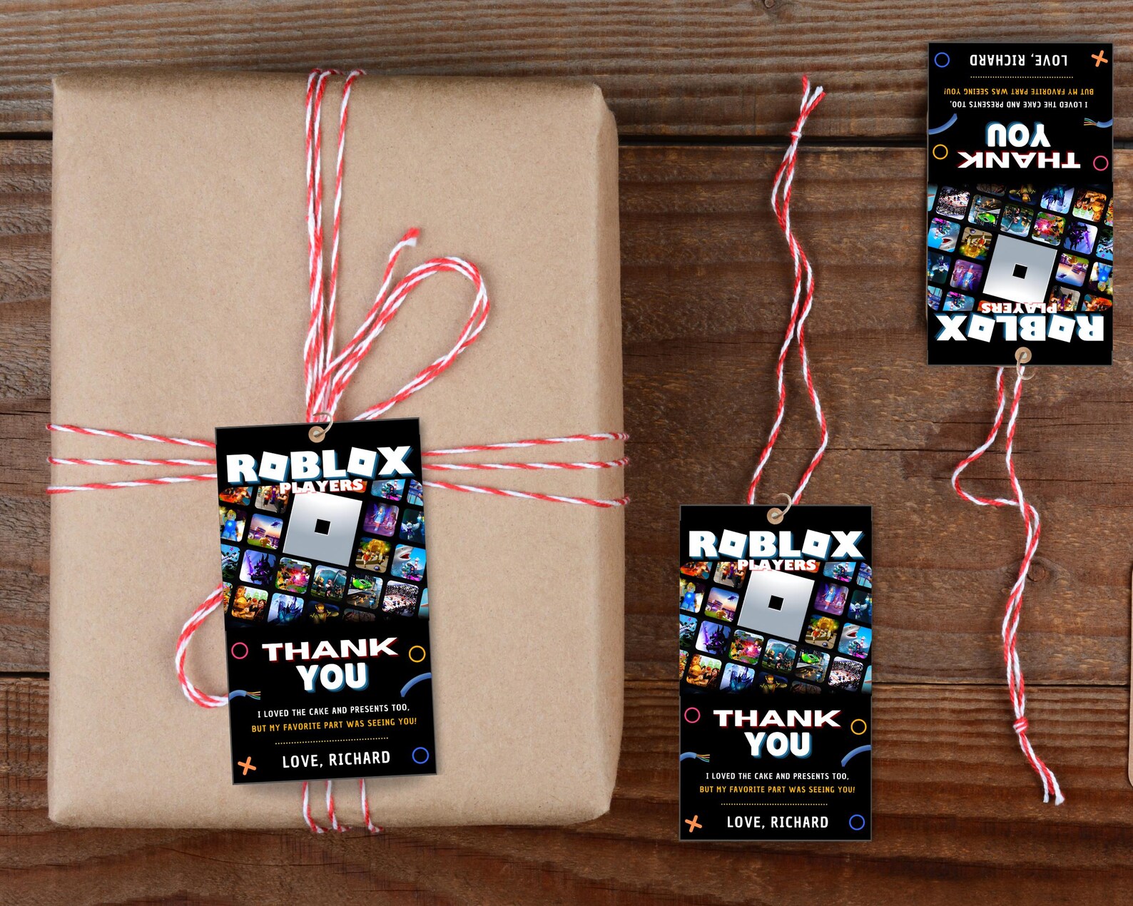 Roblox Themed Gift Tags Gamer Present Labels Roblox Gift Tags Ideal for ...