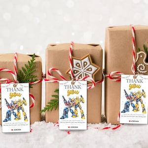 Transformers Birthday Tag Printable Transformers Thank You Tag Template ...