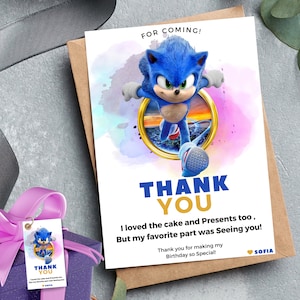 Sonic Welcome Birthday Card Instant Download Sonic the Hedgehog Welcome ...