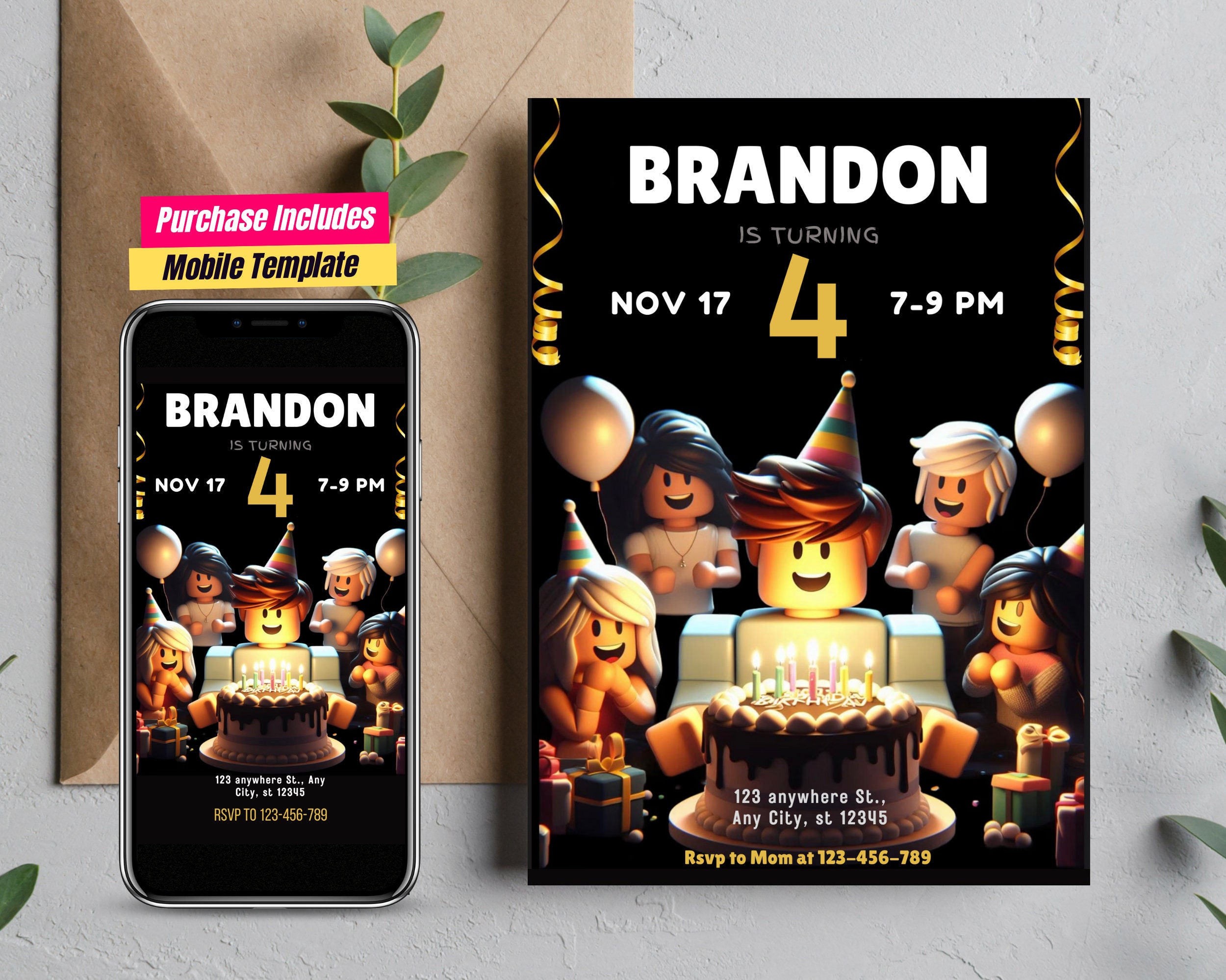 Roblox Welcome Sign Roblox Theme Party Roblox Welcome Poster Roblox ...