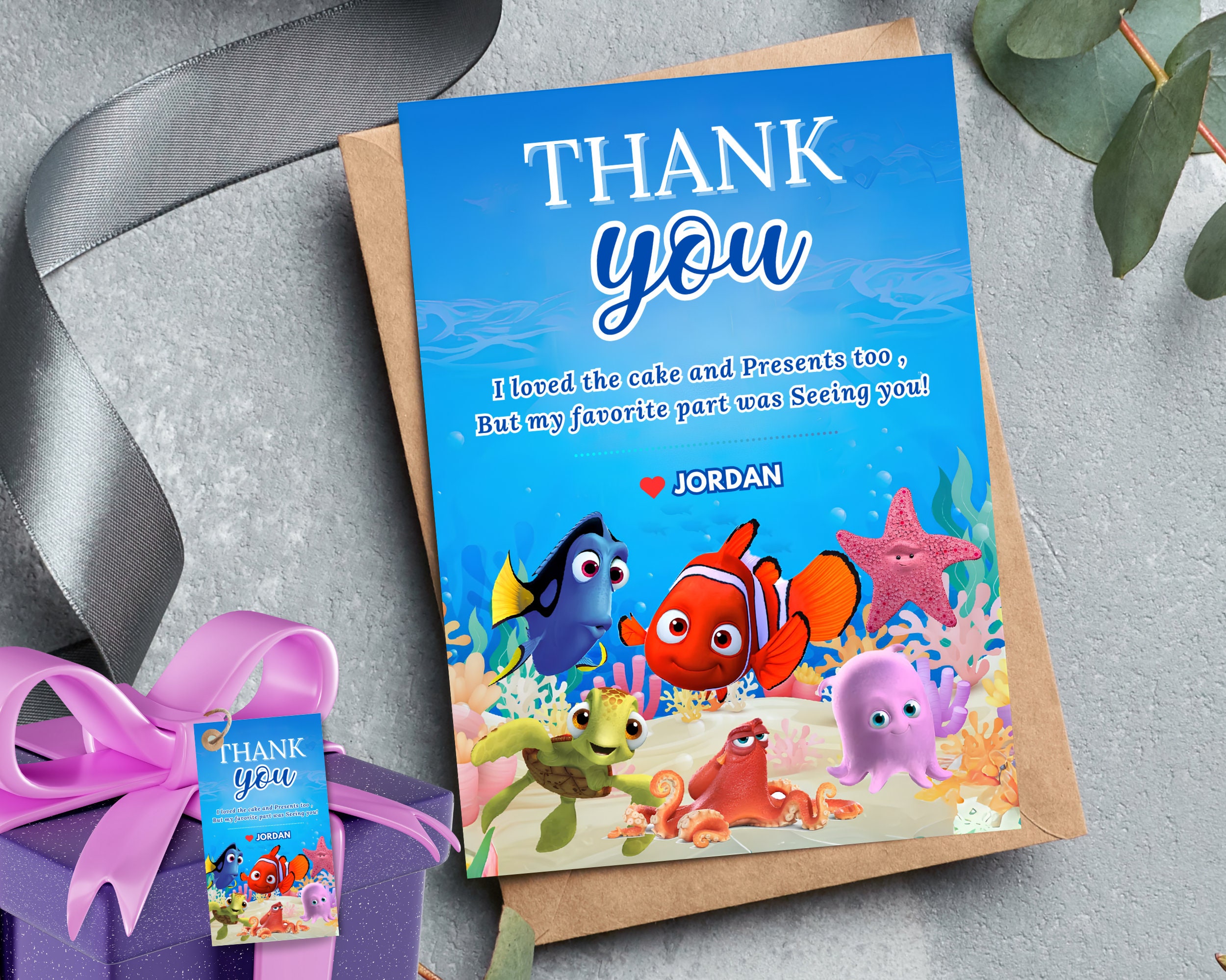 Finding Nemo Birthday Welcome Sign, Finding Dory Welcome Card Finding ...