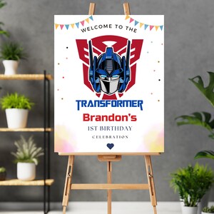 Transformers Welcome Sign Transformers Inspired Welcome Plaque Robot ...