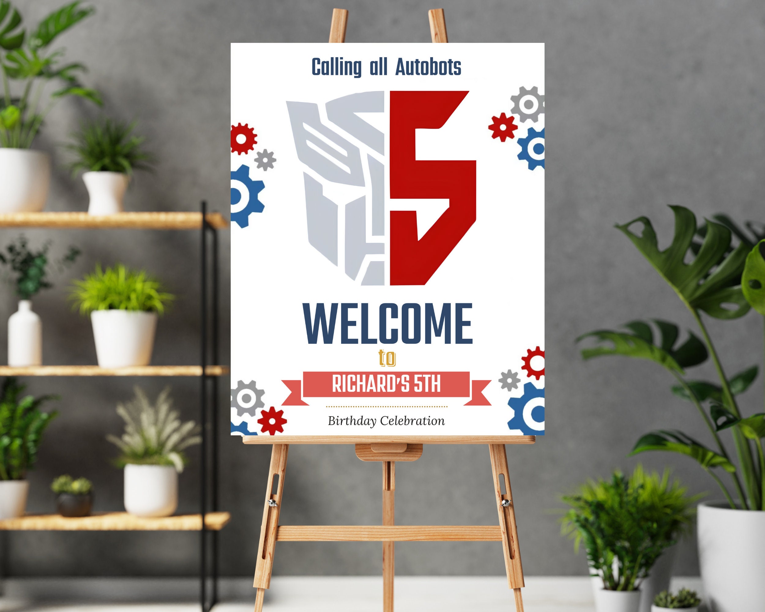 Transformers Welcome Sign Transformers Inspired Welcome Plaque Robot ...