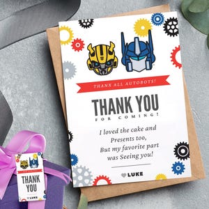Transformers Inspired Gift Tags Autobot Decepticon Labels Transformers ...