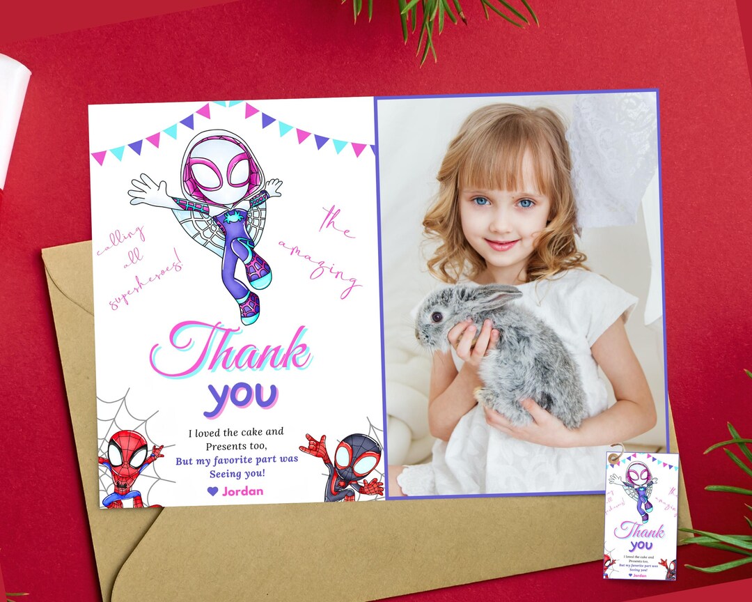 Gwen Birthday Thank You Card With Photo Gwen Thank You Photo Card Gwen ...