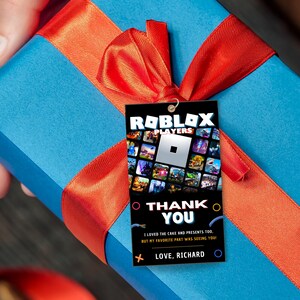 Roblox Themed Gift Tags Gamer Present Labels Roblox Gift Tags Ideal for ...