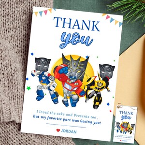 Transformers Birthday Tag Printable Transformers Optimus Prime Thank ...