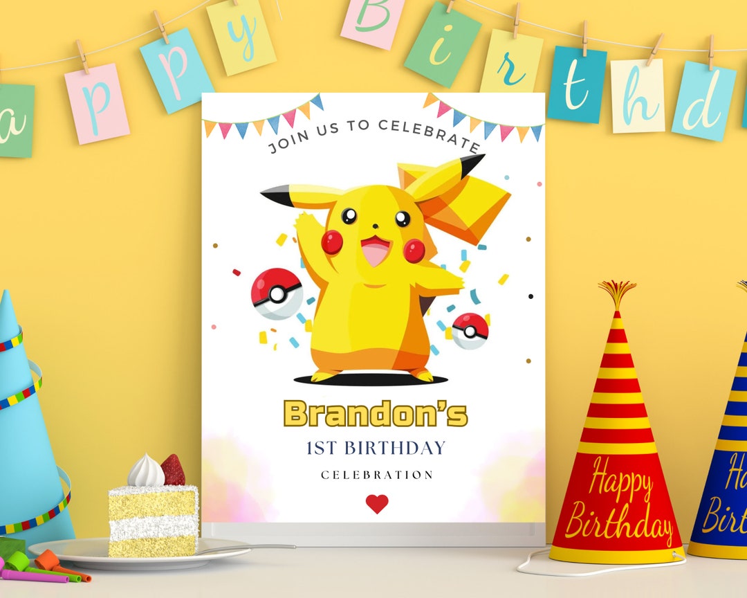 Pikachu Welcome Sign, Adorable Anime Inspired Entryway Décor Cute ...