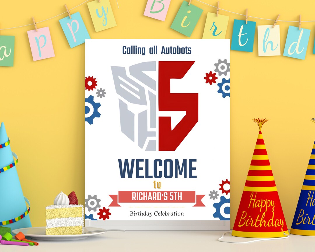Transformers Welcome Sign Transformers Inspired Welcome Plaque Robot ...