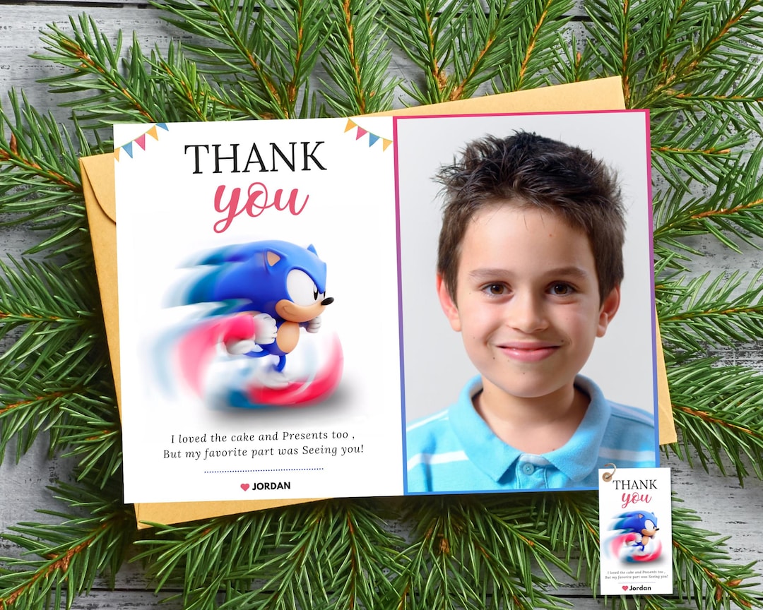 Sonic the Hedgehog Thank You Photo Sonic Thank You Image Sonic Inspired ...
