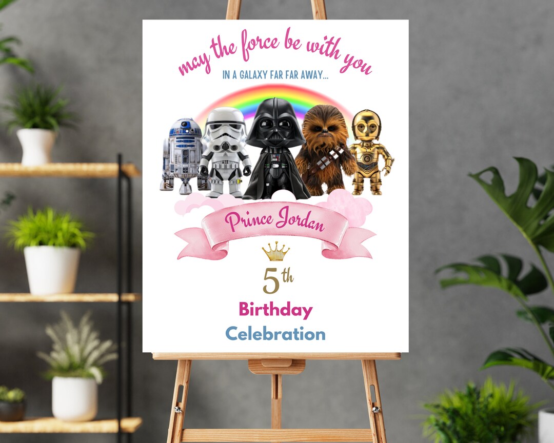 Star Wars Welcome Sign Galactic-themed Entrance Welcome to the Dark ...