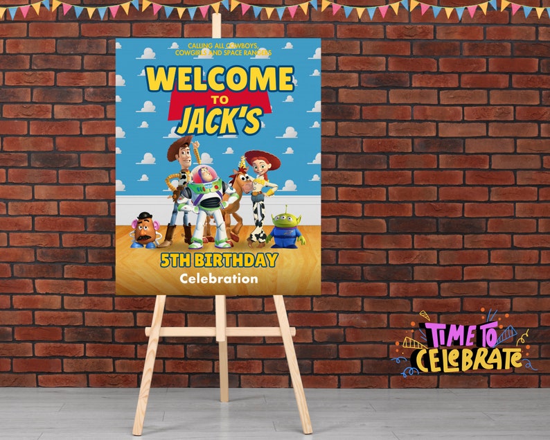 Toy Story Welcome Sign Toy Story Welcome Board Toy Story Themed Welcome ...