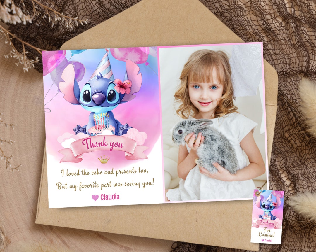 Stitch Photo Thank You Card Instant Download Stitch Thank You Cards ...