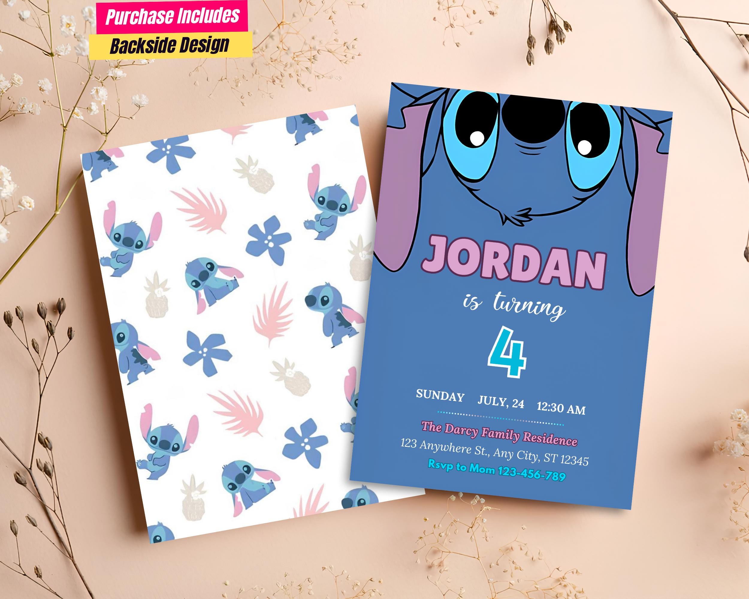 Buy Printable Lilo & Stitch Birthday Milestone Sign Stitch Milestone ...