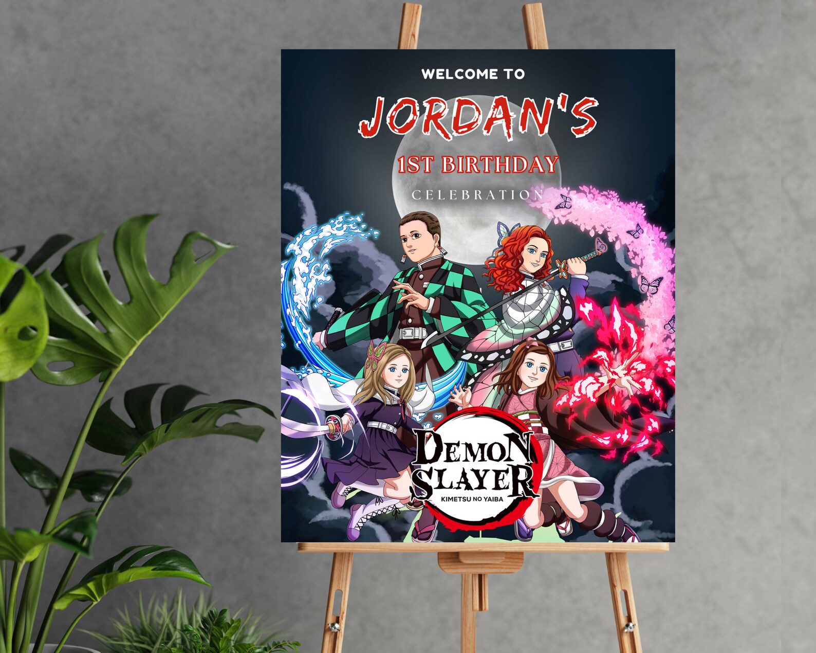 Anime Demon Slayer Welcome Sign Anime Inspired Entry Decor Welcome to ...