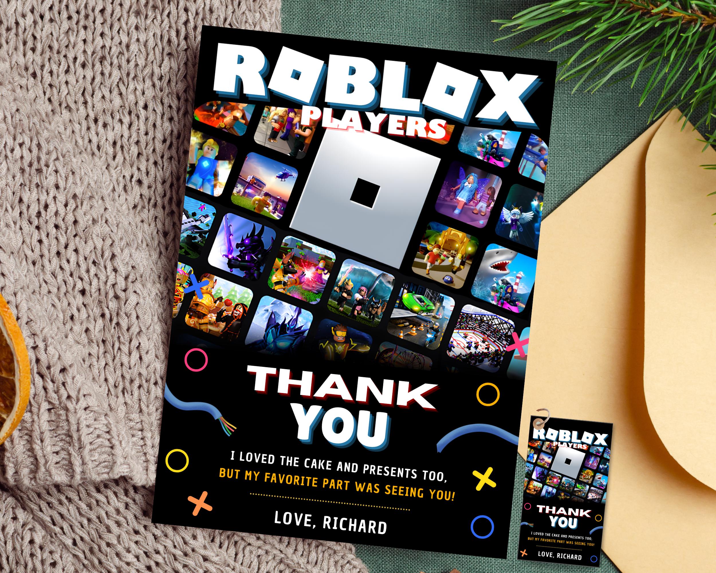 Roblox Themed Gift Tags Gamer Present Labels Roblox Gift Tags Ideal for ...