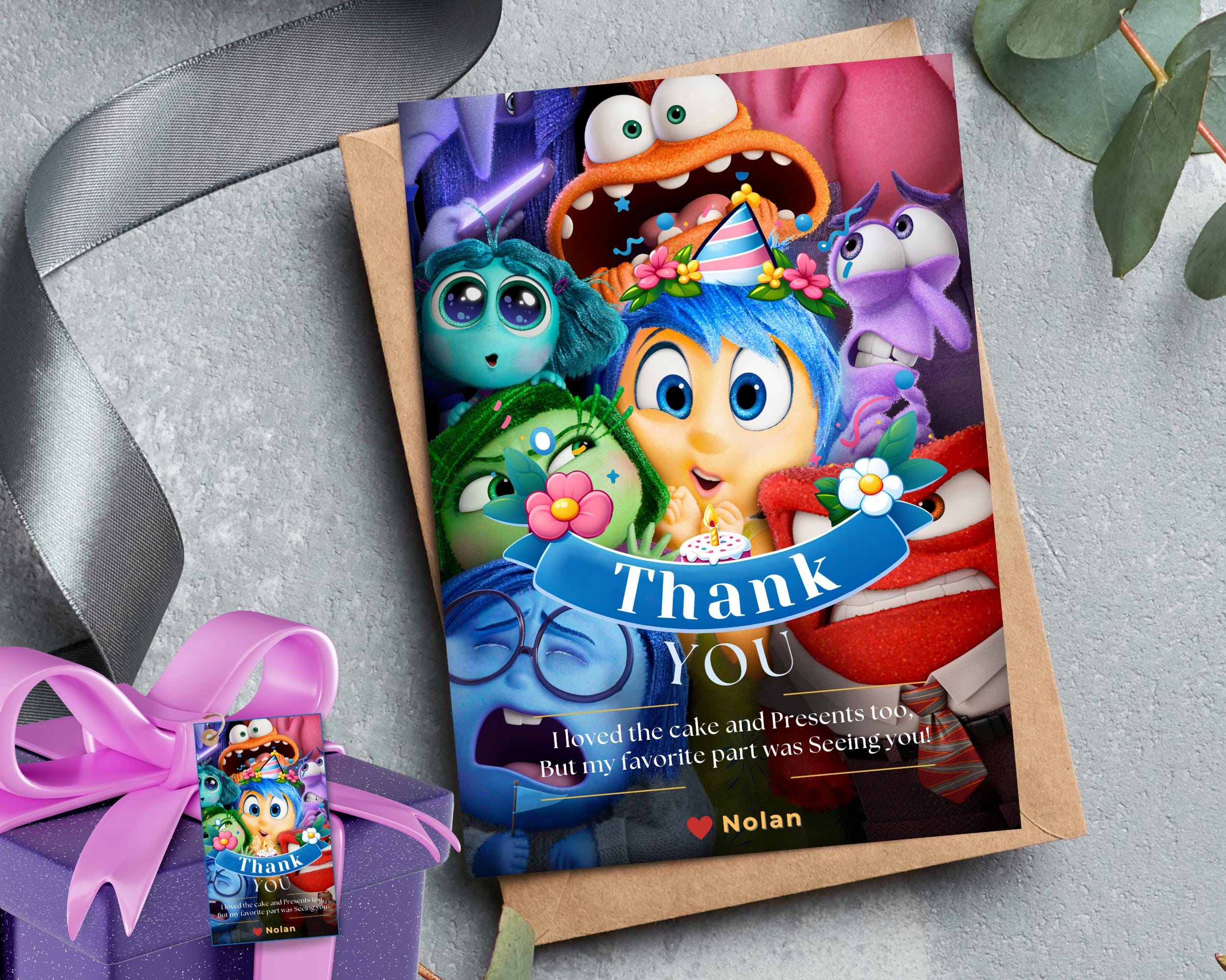 Inside Out Thank You Tags Template Inside Out Thank You Tags Label ...